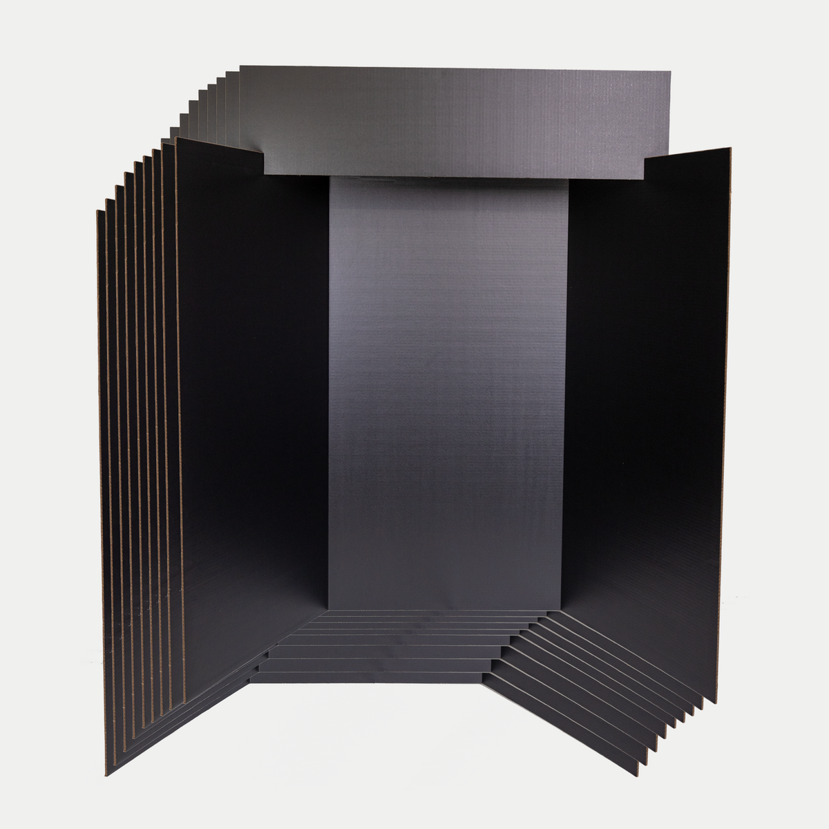 Black Exhibit Boards with Title Panels - 10 pack – Box Man Inc